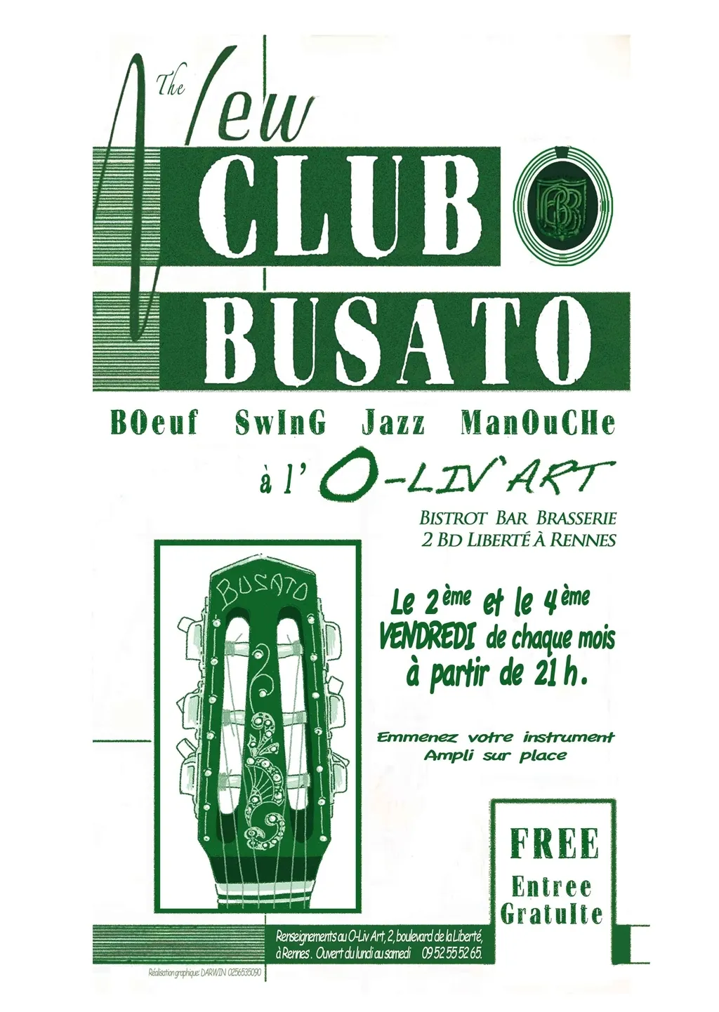 "CLUB BUSATO": Boeuf Swing Jazz MANouche à l'O-LIV'ART internaute ...
