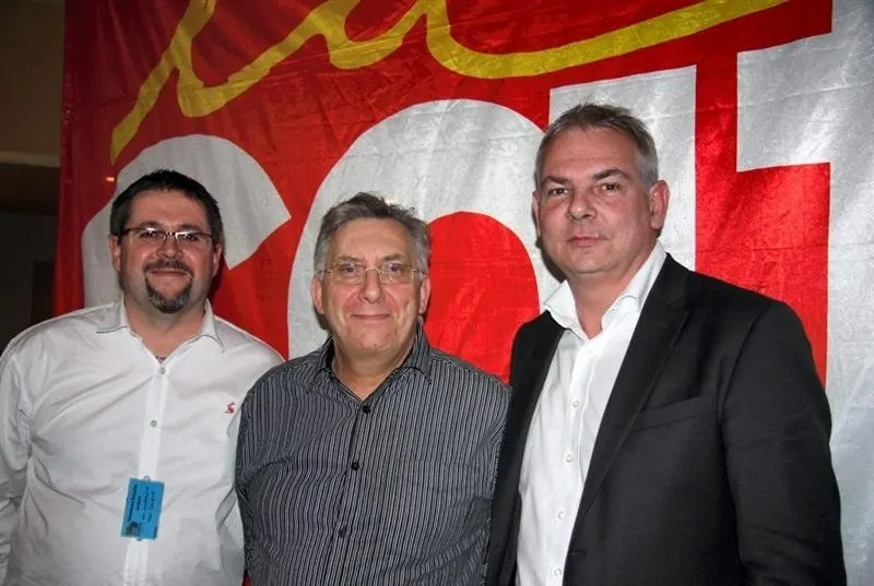 Thierry Lepaon, secrétaire national CGT au congrès départemental à Caen ...