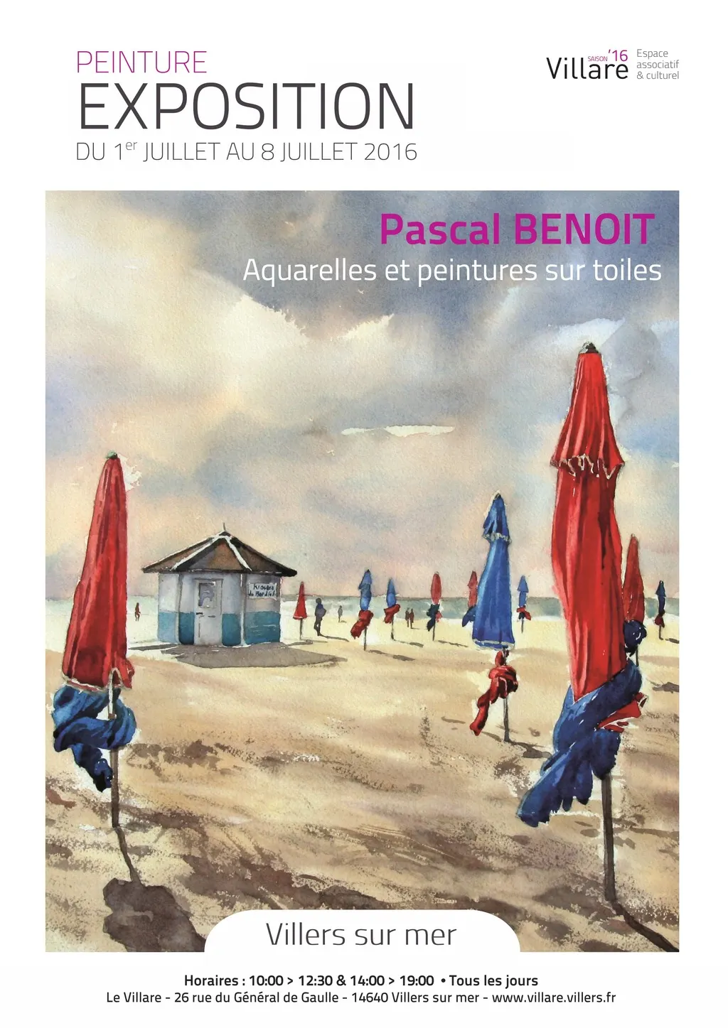 Exposition "Aquarelles et peintures sur toiles" de Pascal BENOIT internaute - Trouville ...