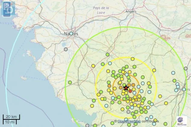 Grand Ouest Un Séisme De Magnitude 4 8 Entre La Vendée Et Les Deux