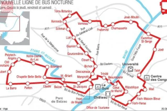 Angers. Bus de nuit et billet sur smartphone : les nouveautés d’Irigo ...