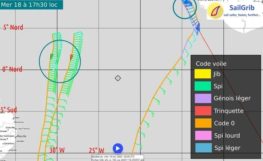Virtual Regatta. Des situations bien différentes d’un groupe à l’autre ...