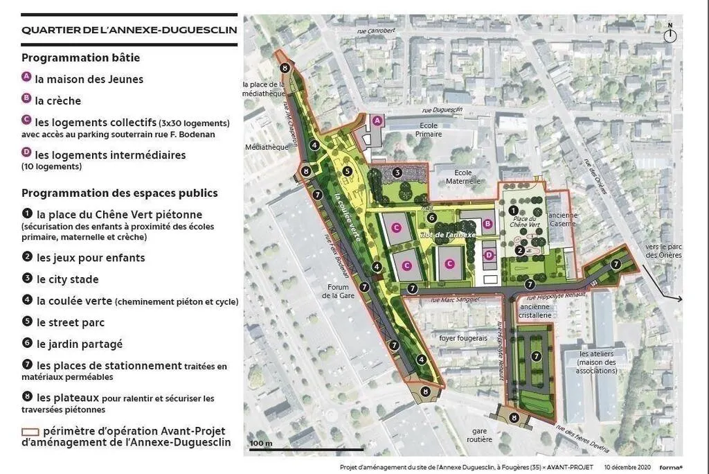 Fougères. Les plans du futur quartier de l’Annexe dévoilés, pour ...
