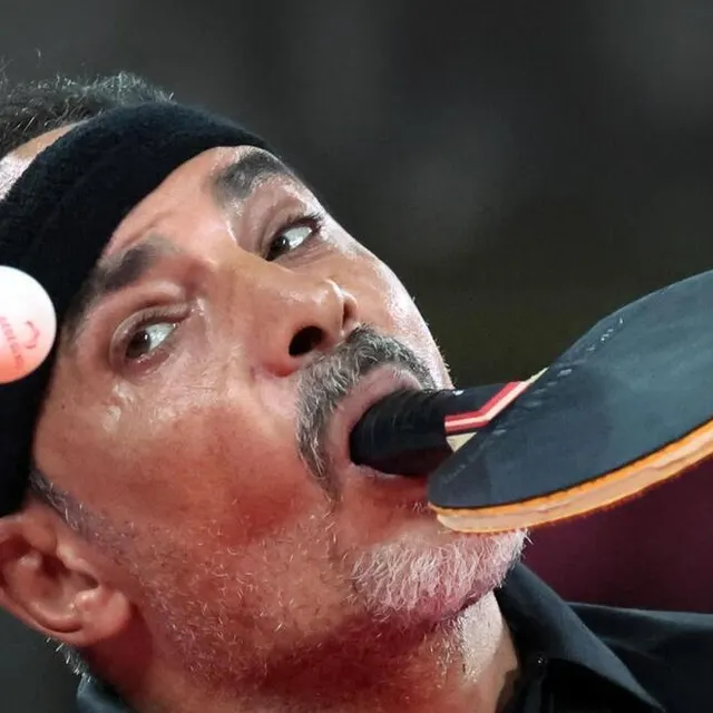 Jeux paralympiques. Tennis de table : amputé des deux bras, Ibrahim ...