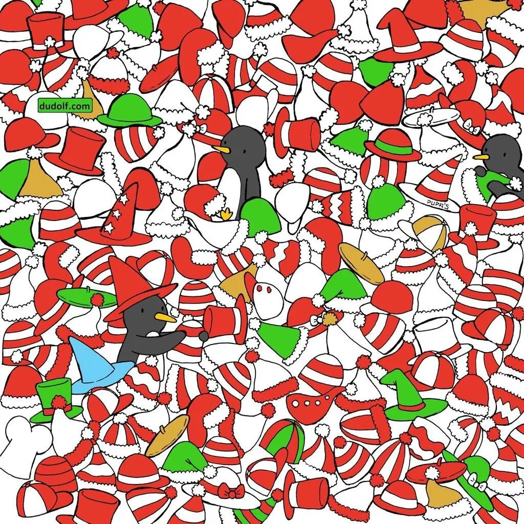 Saurez-vous retrouver les personnages et objets cachés dans ces dessins ...