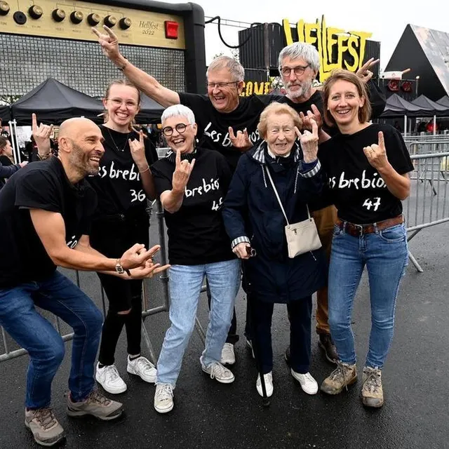 REPORTAGE. Au festival Hellfest, Jacqueline Roth, 96 ans, une mamie d ...