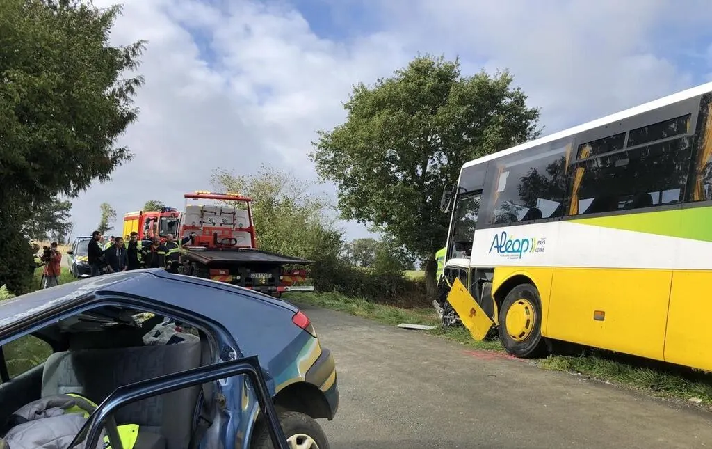 Accident entre un car scolaire et une voiture en Mayenne : ce que l’on ...