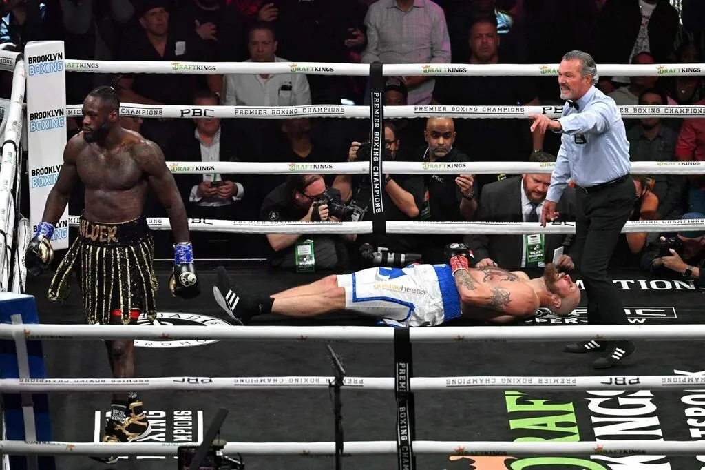 EN IMAGES. Boxe : Deontay Wilder met Helenius KO au premier round et ...