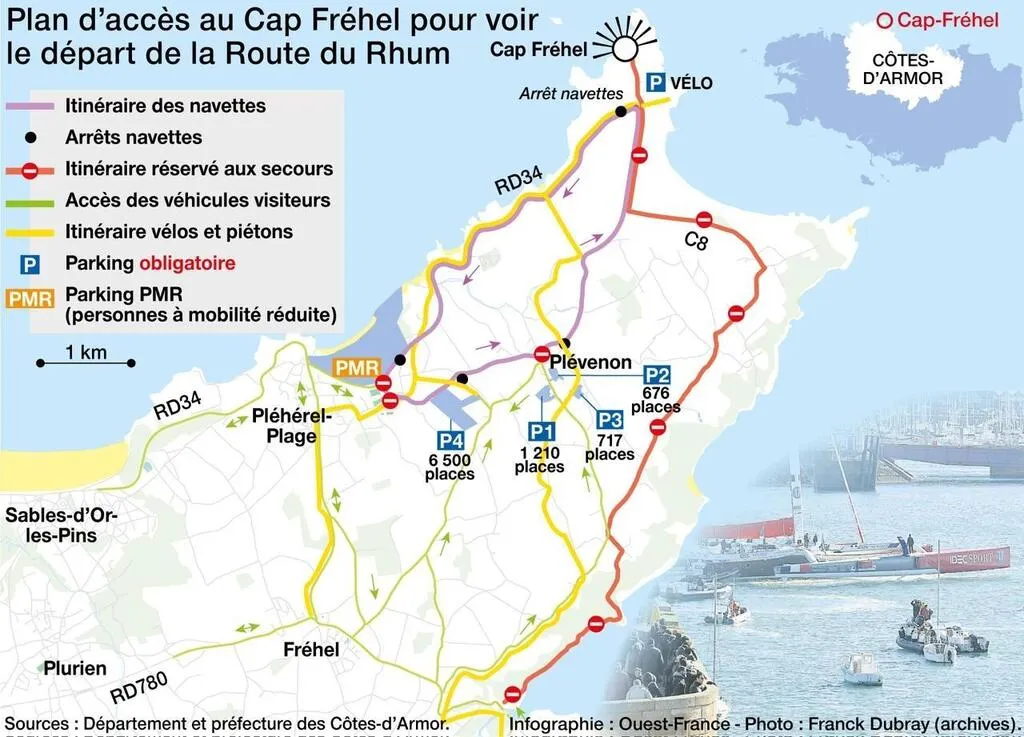 Route du Rhum. Pour vivre le départ depuis le cap Fréhel, voici le mode ...