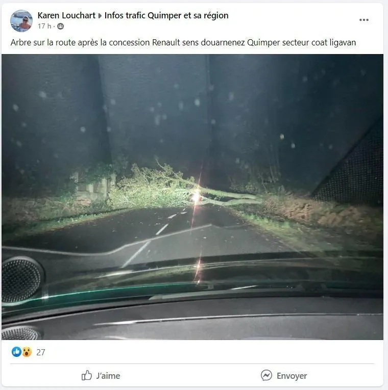 « On a enregistré 138 km/h à la pointe du Raz » : un fort coup de vent ...