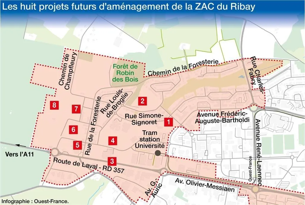 Au Mans, huit projets pour continuer l’aménagement de la zone d ...