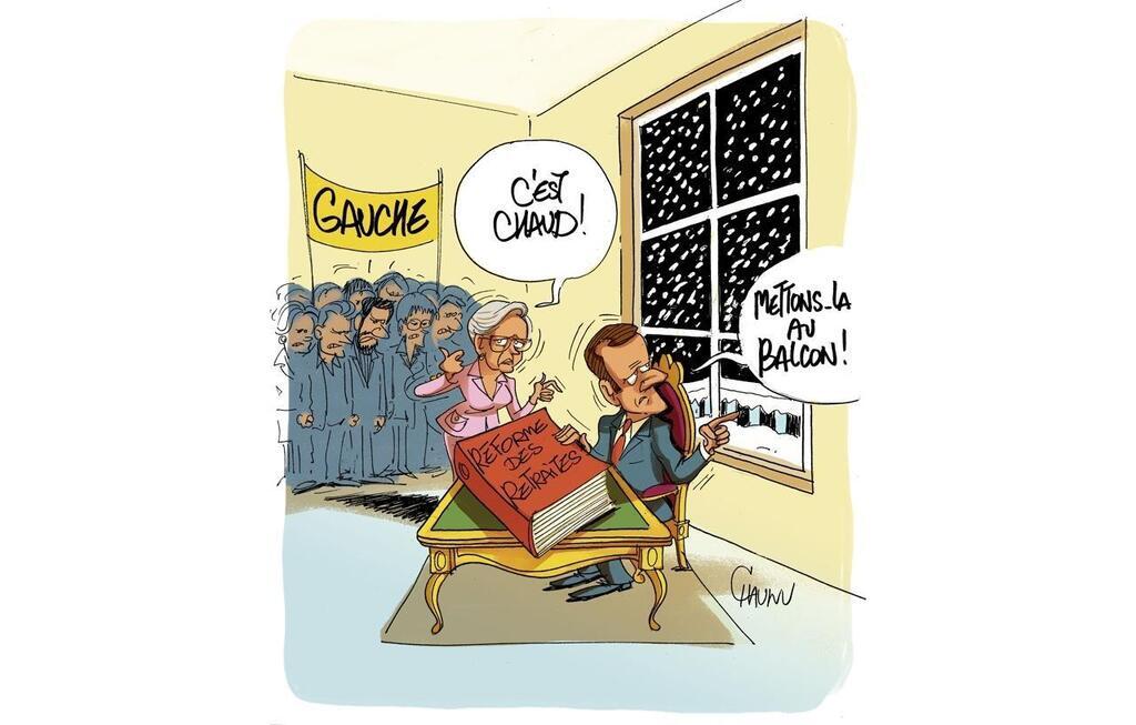 Le Dessin De Chaunu Le Projet De Réforme Des Retraites Désapprouvé