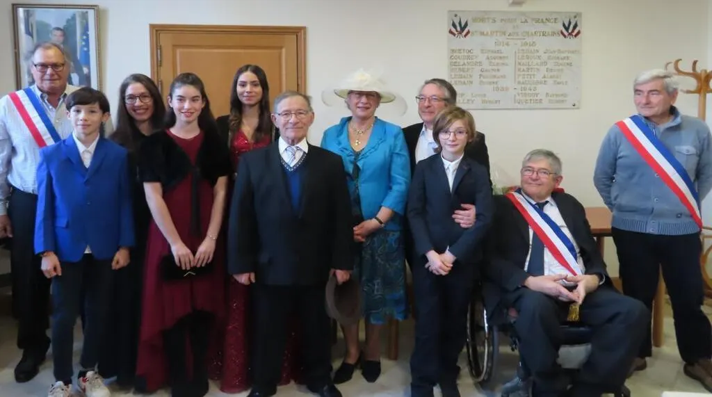 Saint-Martin-aux-Chartrains. Odette et Claude ont fêté leurs noces de ...
