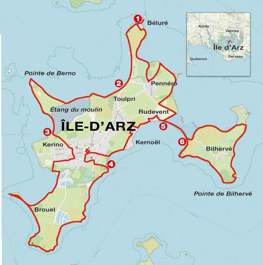 Le tour de l’île d’Arz, une balade revigorante en famille dans le ...