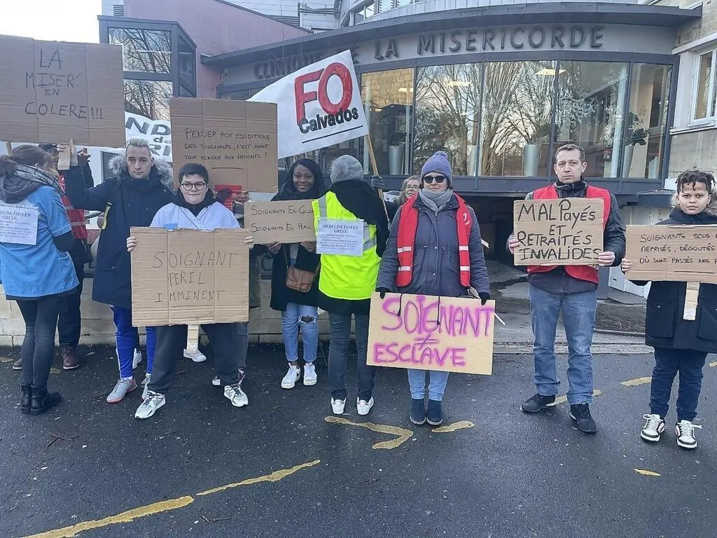 À Caen, les salariés de la Fondation hospitalière de la Miséricorde en ...