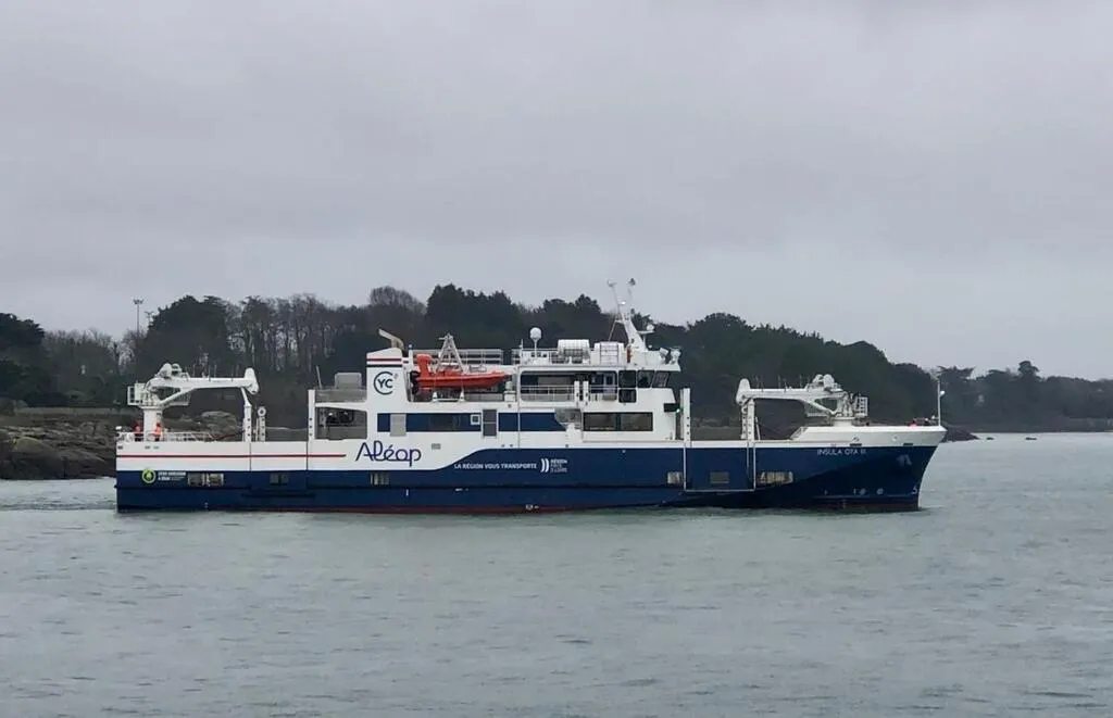 Le navire-cargo reliant l’île d’Yeu et la Vendée sera en essais mer les ...