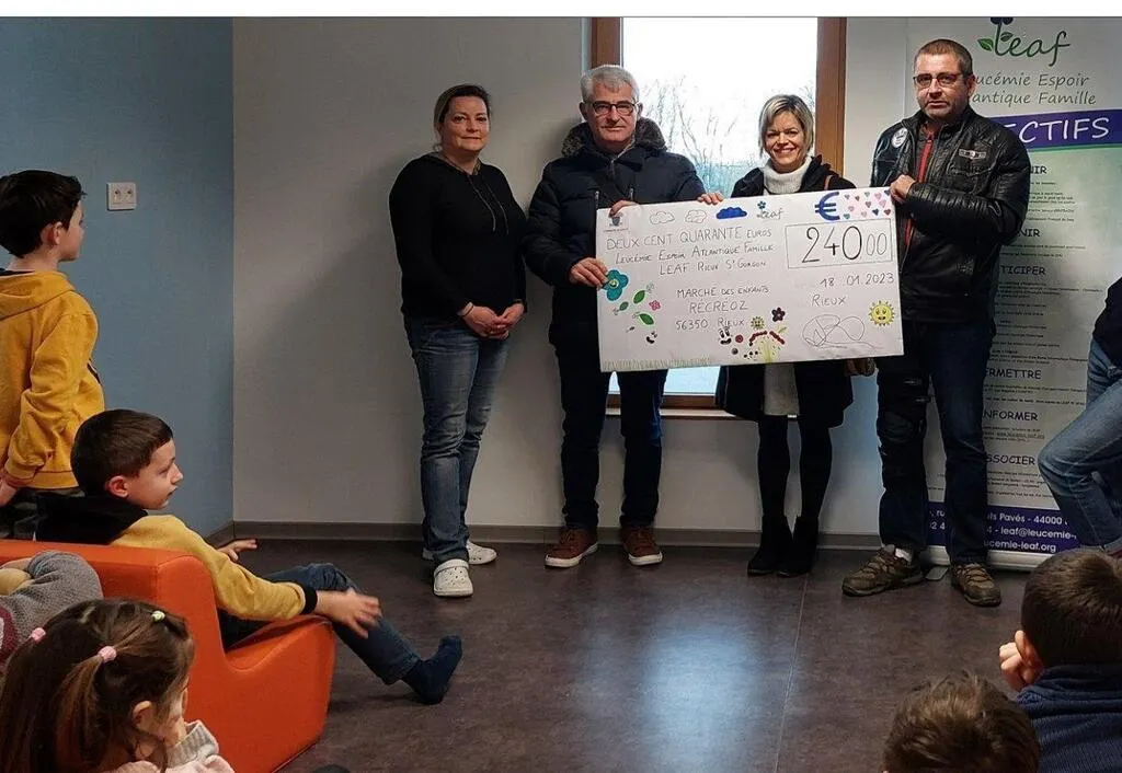 Rieux. Don des enfants du centre de loisirs à une œuvre caritative ...