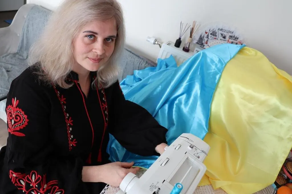 Après un long périple à travers l’Europe, l’Ukrainienne Tetiana a posé ...