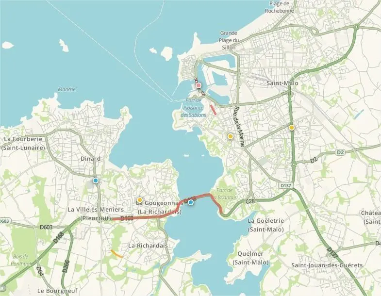 Grève du 16 mars. Opération filtrage sur le barrage de la Rance ce matin - Vitré.maville.com