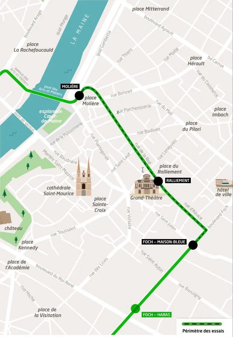 Angers. Le tramway fait son retour ce mercredi après-midi sur la place ...