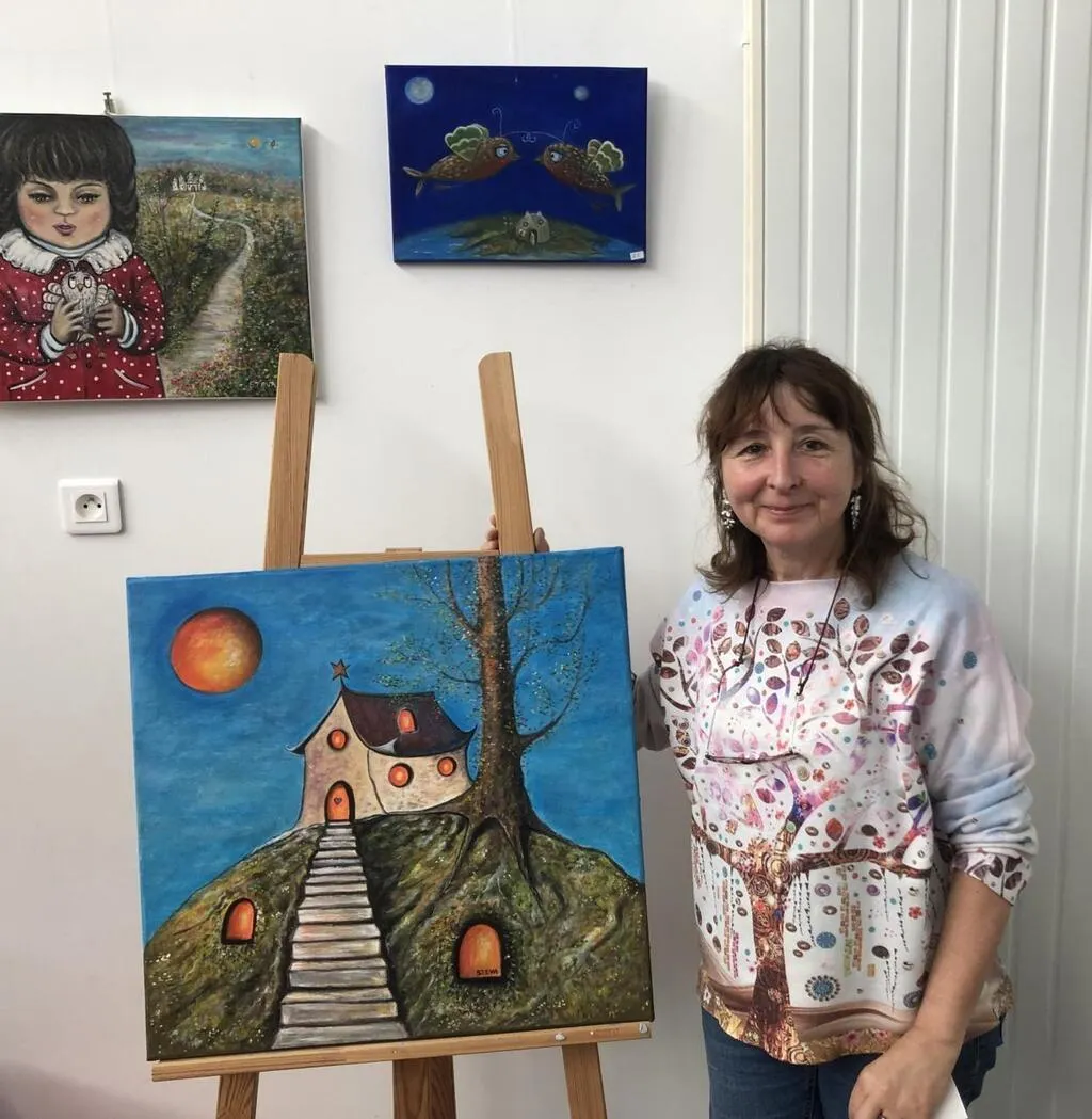 Taulé. L’artuiste peintre Steva expose à la médiathèque - Brest.maville.com