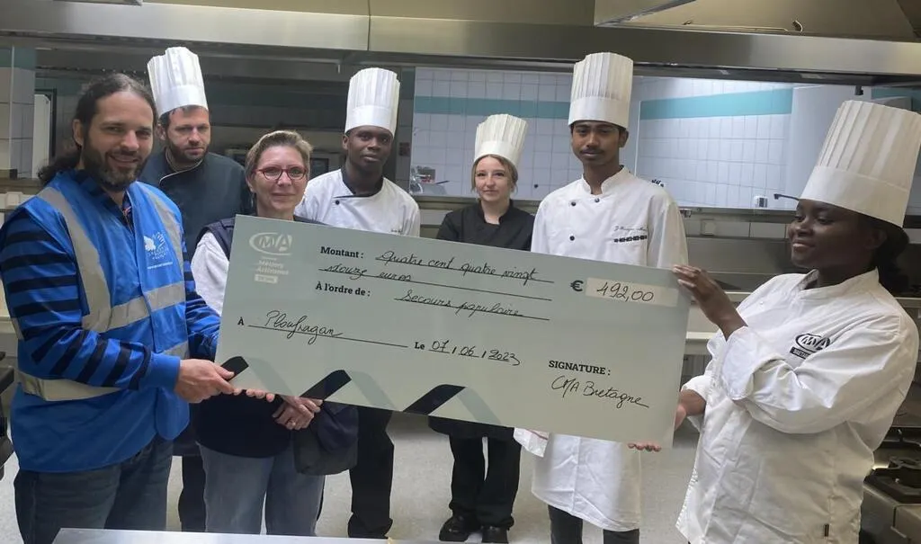 Ploufragan. Le CFA a remis un chèque au Secours populaire - Lannion ...