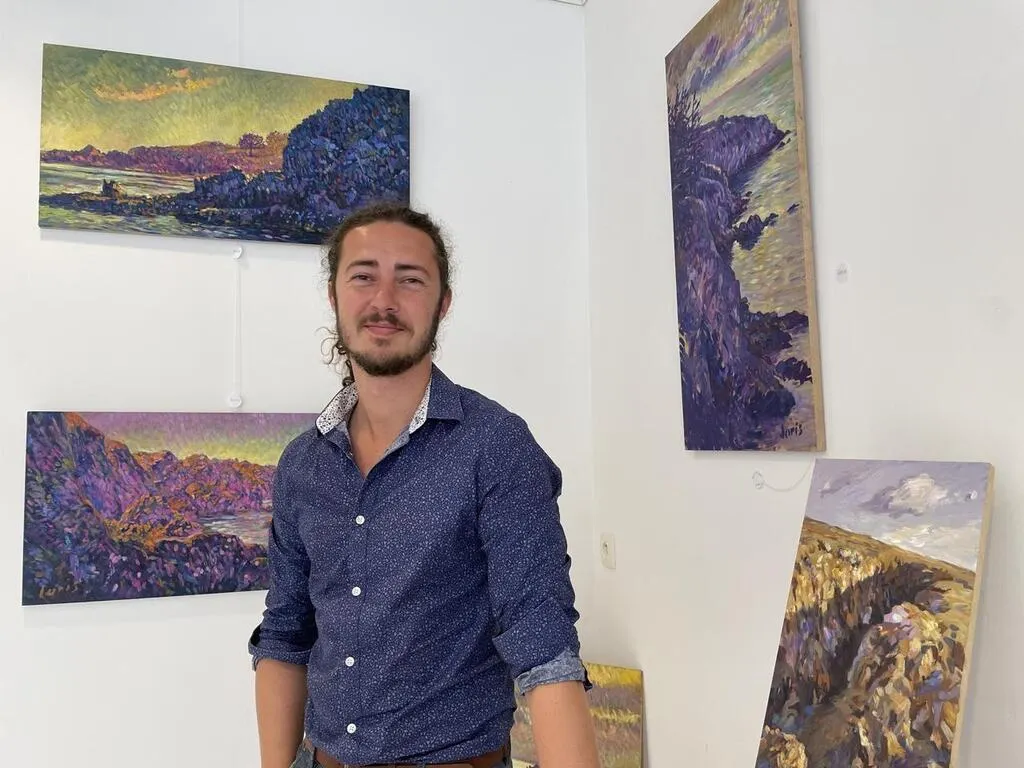 À Quimperlé, Joris Le Dain peint à la vitesse de la lumière - Brest ...