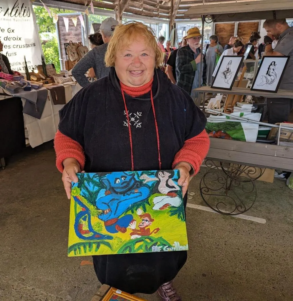 Groix. Une peintre atypique expose ses œuvres à l’église - Vannes ...