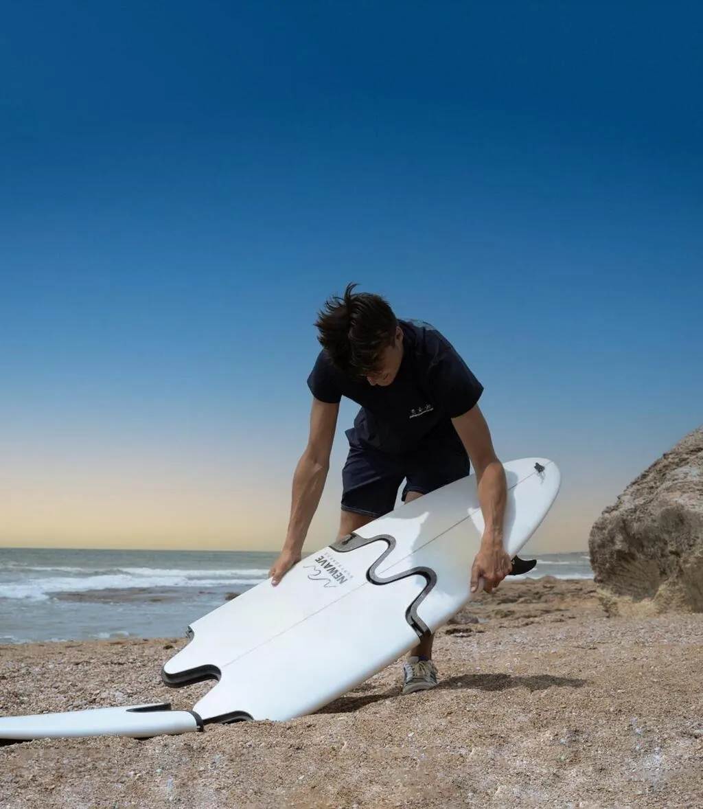 Ils testent sur la côte atlantique leur prototype de planche de surf ...