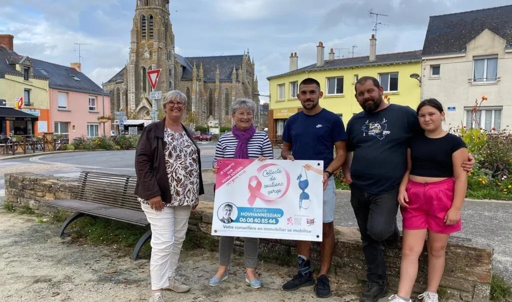 Guenrouet. Octobre rose : la collecte de soutien-gorge renouvelée ...