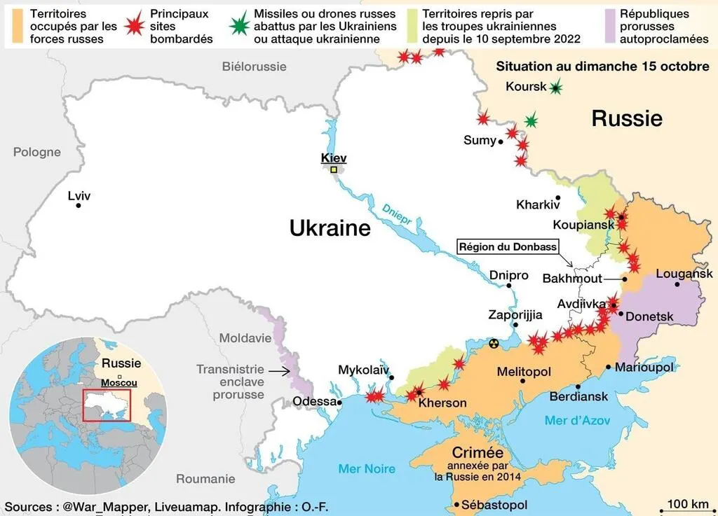 CARTE. Guerre en Ukraine : la Russie dit progresser à Avdiïvka, des ... CARTE. Guerre en Ukraine : la Russie dit progresser à Avdiïvka, des ...