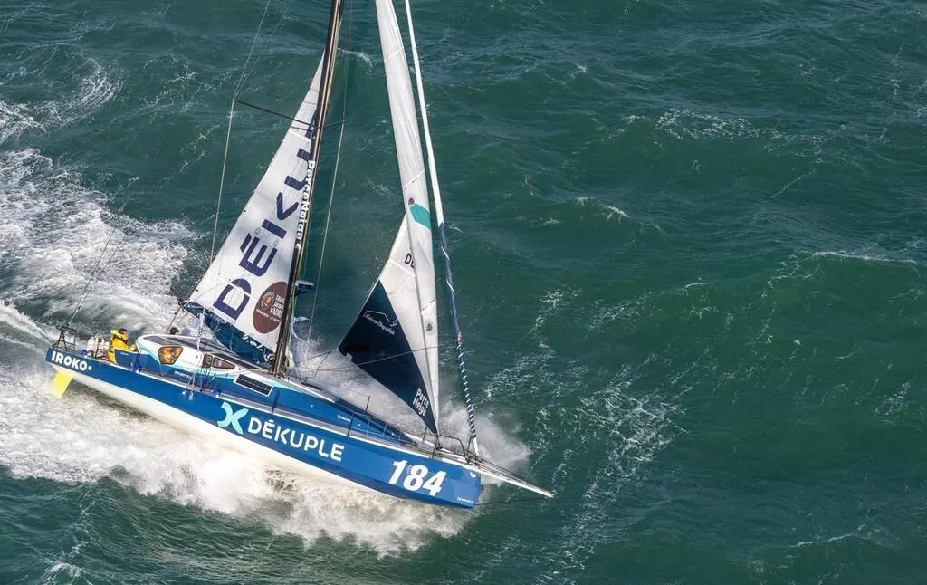 Transat Jacques Vabre. Le Class40 Dékuple, de Mathelin-Moreaux et ...