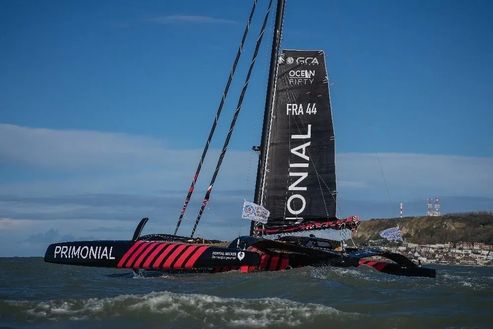 Transat Jacques Vabre. Le bateau du Baulois Sébastien Rogues est à La ...