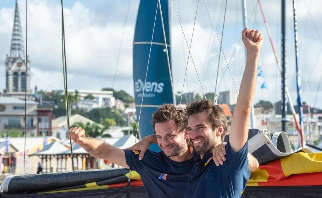 Transat Jacques Vabre. Beccaria et Andrieu, sur Alla Grande Pirelli, s ...