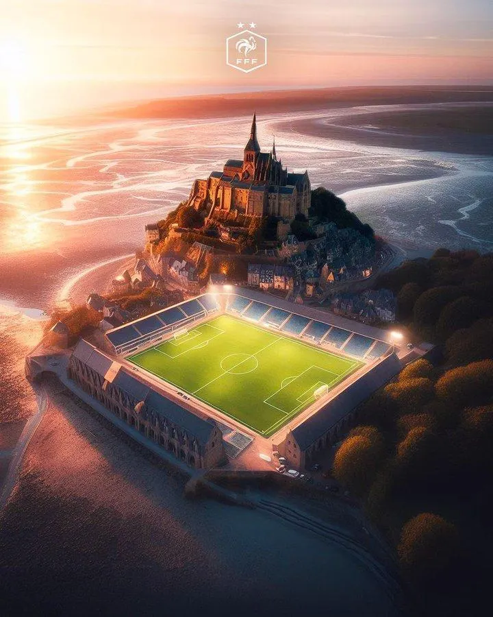 Un stade de foot au Mont Saint-Michel ? L’image générée par l ...