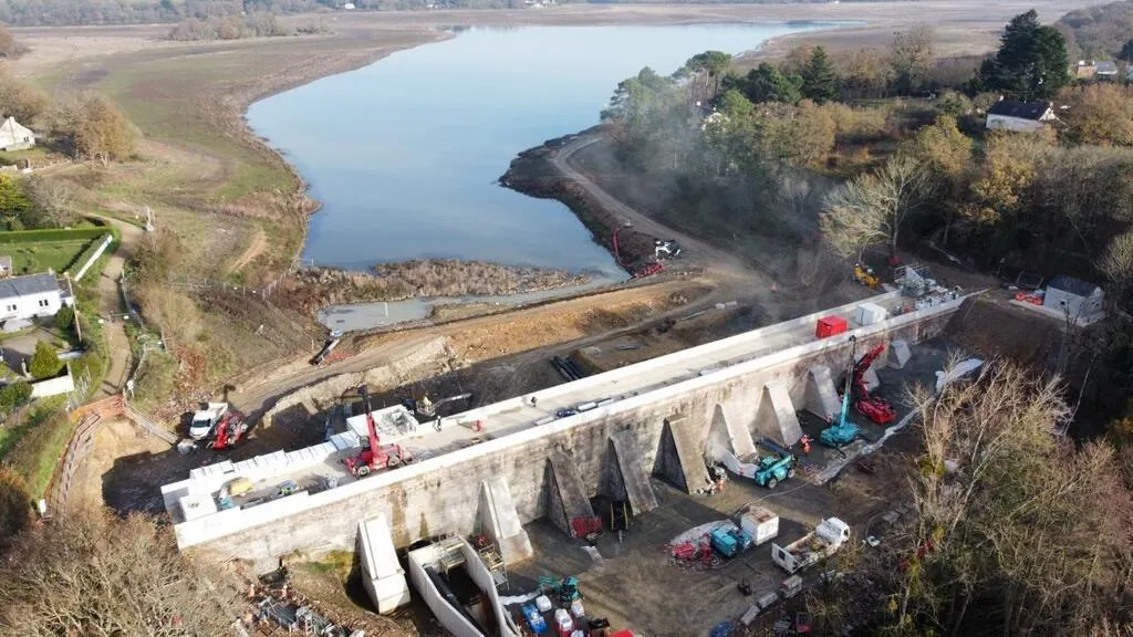 EN IMAGES. À Joué-sur-Erdre, le chantier de rénovation du barrage de ...