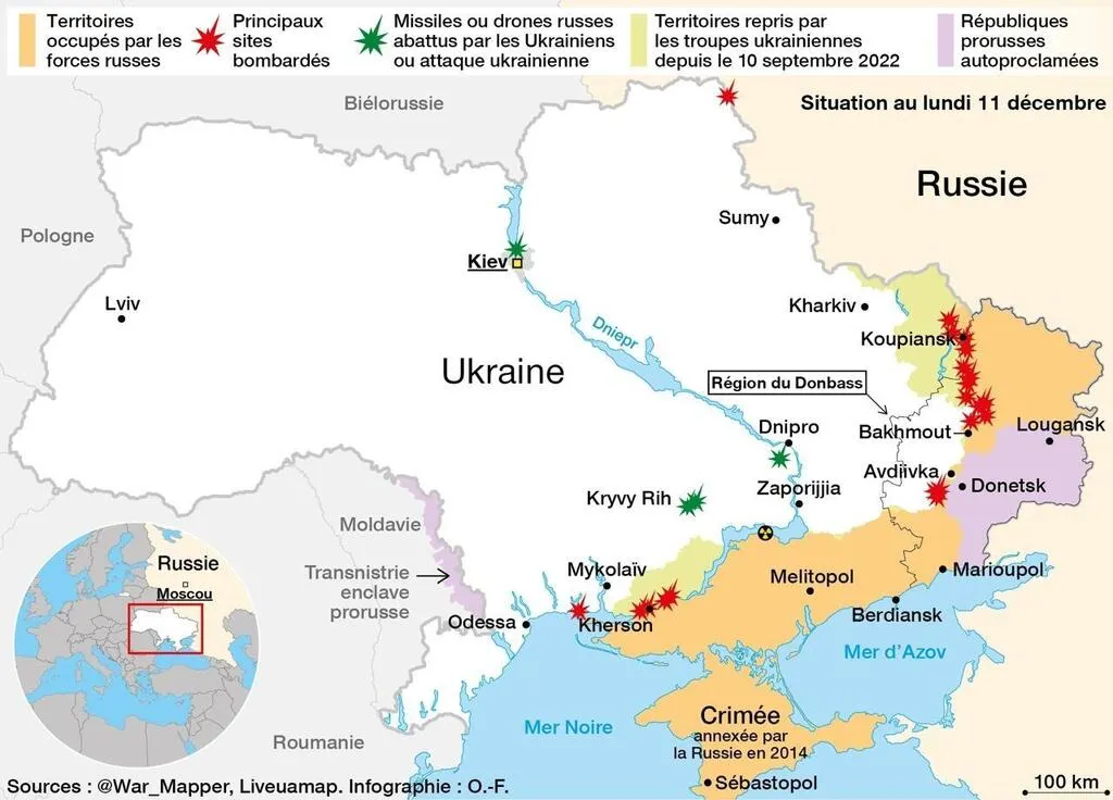CARTE. Guerre en Ukraine : avenir de l’Ukraine dans l’UE, Zelensky aux ...