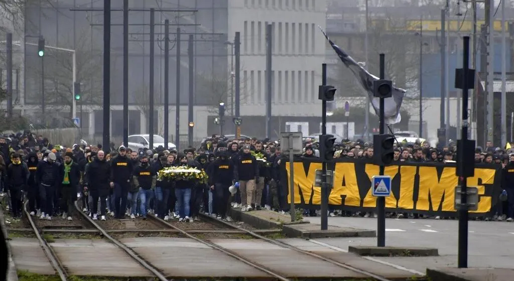 Un millier de supporters rendent hommage à Maxime, supporter du FC ...