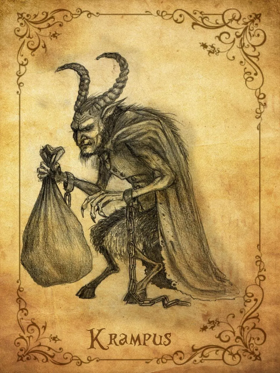 Les créatures mythiques de Noël, le diable Krampus - Saint-Malo.maville.com