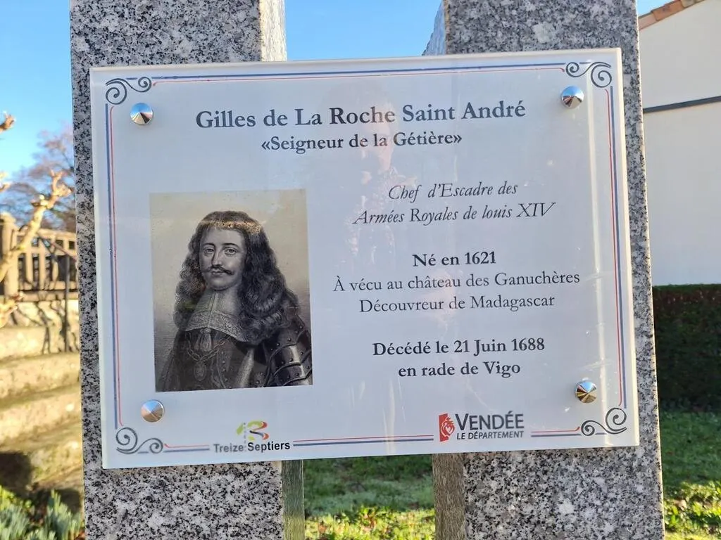 Treize-Septiers. Une plaque en l’honneur de l’amiral Gilles de La Roche ...