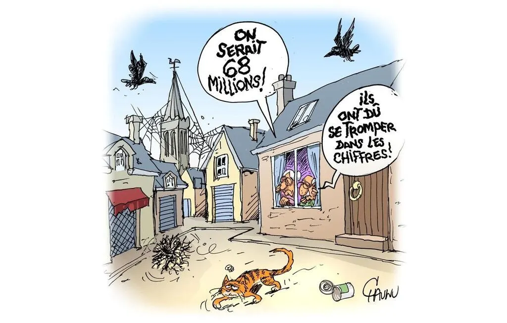 Le dessin de Chaunu : les nouveaux chiffres de la population française ...