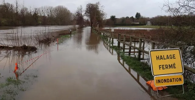 EN IMAGES. La Mayenne en crue bat des records de niveau d’eau - Laval ...