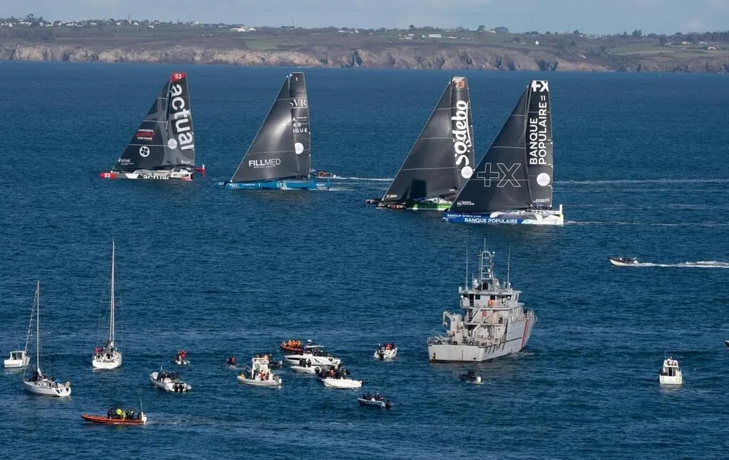 EN IMAGES. Les plus belles images aériennes du départ de l’Arkéa Ultim ...