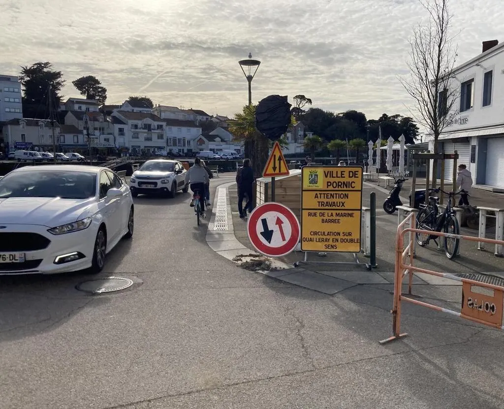 Attention travaux à Pornic ! La rue de la Marine se refait une beauté ...