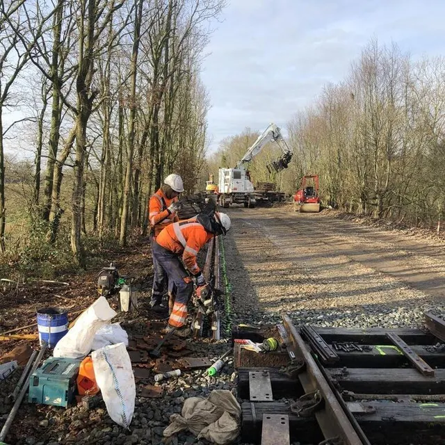 Le chantier de la ligne de fret Sablé/Château-Gontier-sur-Mayenne est sur de bons rails - Le ...