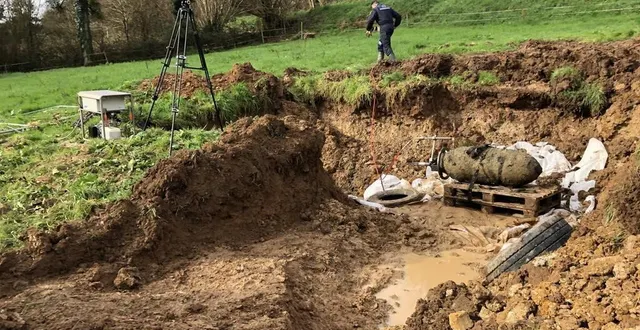 En Normandie, une bombe de la Seconde Guerre mondiale de 450 kg va être désamorcée - Cherbourg ...
