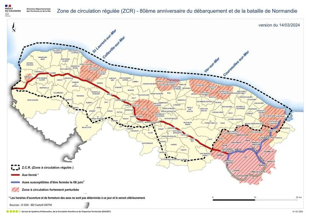 80e D-Day. Circulation régulée le 6 juin dans le Calvados : à quoi faut-il s’attendre ? - Caen ...
