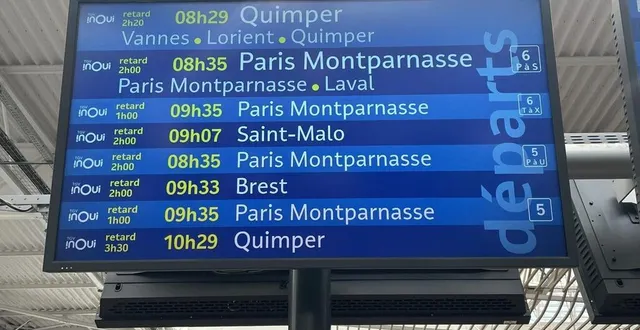 « Plusieurs heures de retard ». La circulation des trains reprend entre Paris et l’Ouest - Les ...