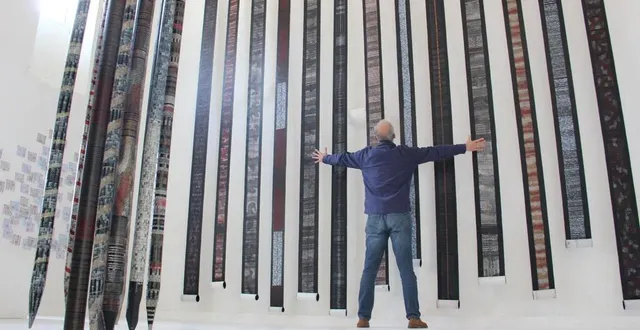 L’artiste Nicolas Poncey expose ses milliers de petits traits au ...