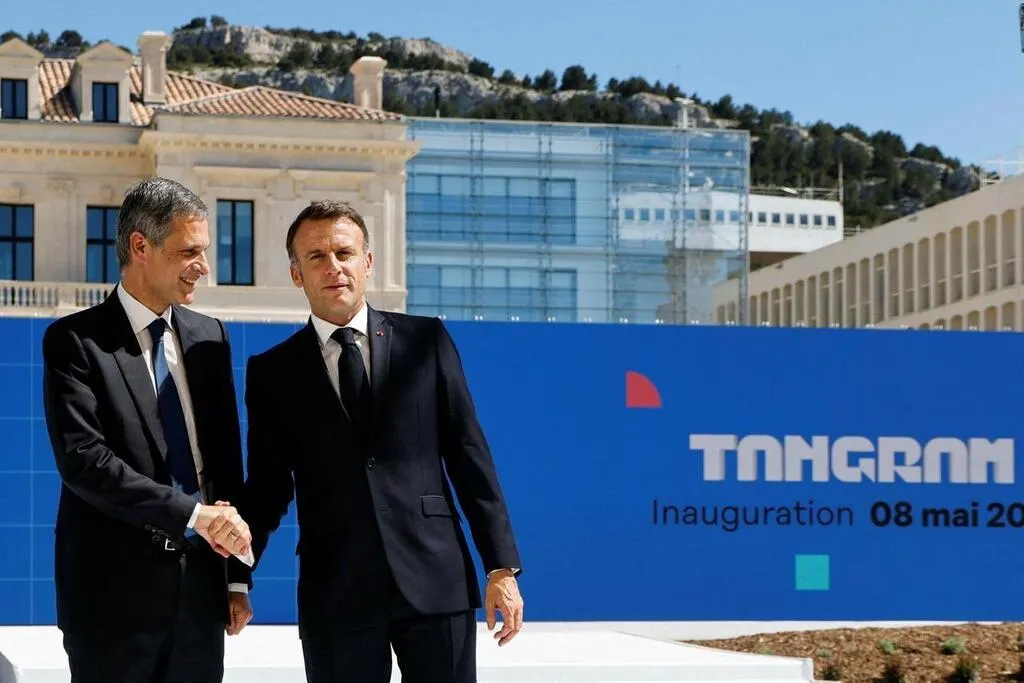 À Marseille, Emmanuel Macron inaugure l’académie de CMA CGM - Cholet ...